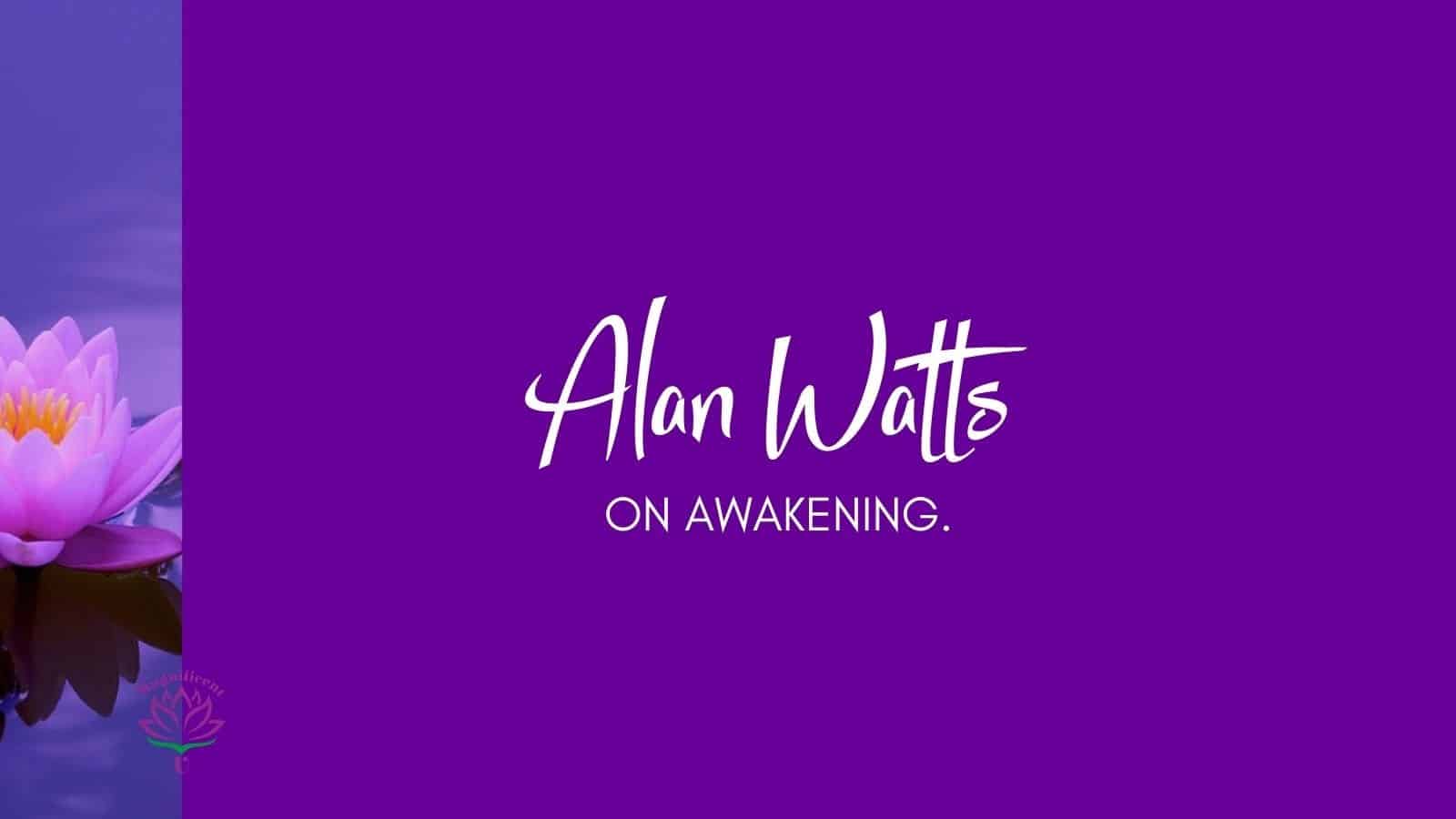Alan Watts on Awakening with a Fabulous Video